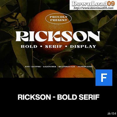 Rickson fashion retro acid reverse contrast bold font poster magazine ...