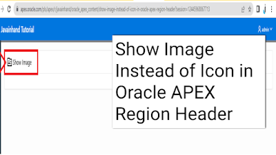 Show Image Instead of Icon in Oracle APEX Region Header | Medium