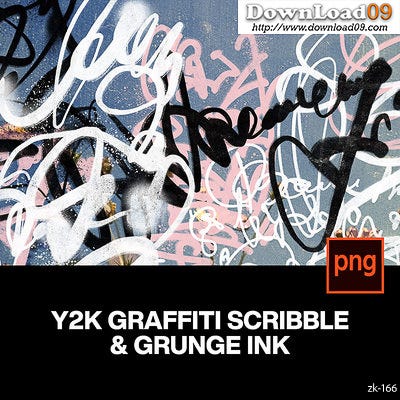 101 trendy street Y2K hip-hop spray paint hand-painted graffiti fashion ...