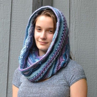 Ripple Effect Cowl Pattern. Ripple Effect Cowl has created a… | by Knit ...