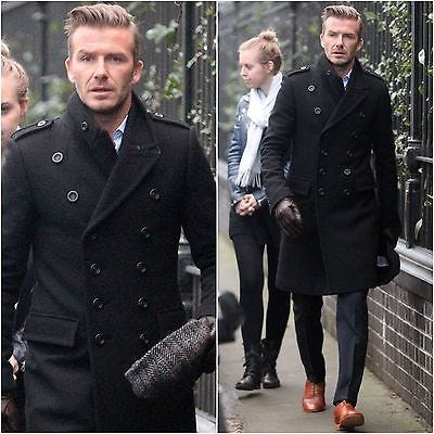 Unveiling David Beckham’s Timeless Elegance: The Peacoat and Trench ...