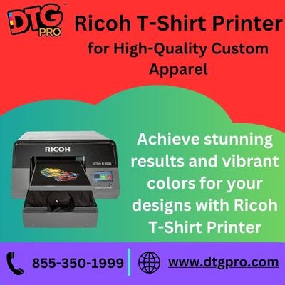 Ricoh T-Shirt Printer for High-Quality Custom Apparel - DTG PRO - Medium