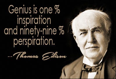 Inspiration and perspiration. In a September 1932 interview with… | by ...