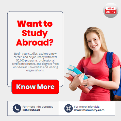 Want to Study Abroad ? - MSM Unify - Medium