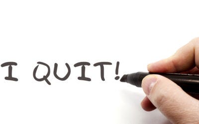 I’m a quitter. Yes. That's what I am. A quitter… | by Al Zullino | Medium