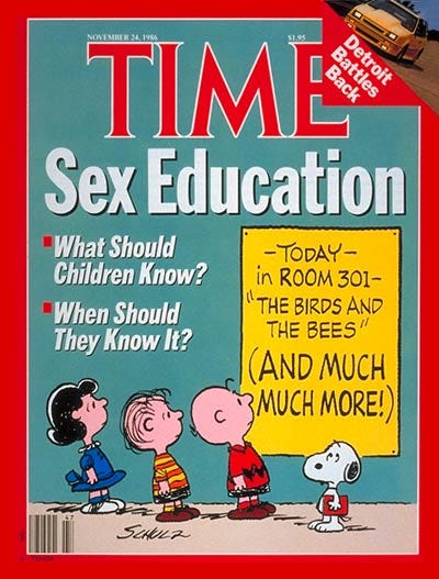 Let’s Talk Sex Ed, Charlie Brown. There’s many places you might expect ...