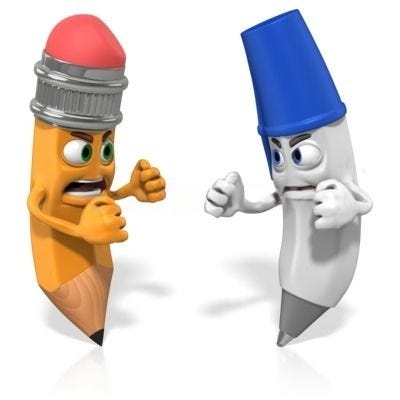 The Epic Battle of the Office Supplies: Pen vs. Pencil | by Krish 💕 ...