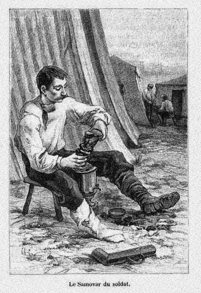 French travel magazine on samovar, 1889 | by Paul Milovanov | Medium