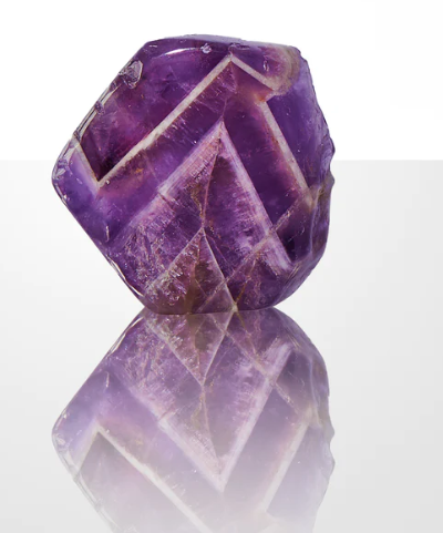 Banded Amethyst Crystal - Geyed - Medium