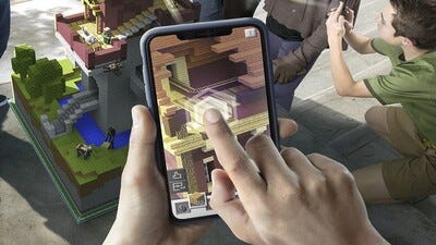 Minecraft Earth Berteknologi Augmented Reality | by Iptek | Medium