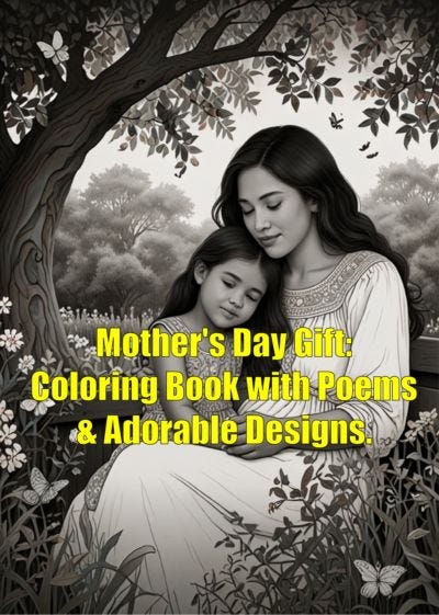 Mother’s Day Gift: Coloring Book with Poems Review | Thoughtful ...
