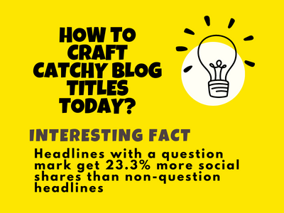 HOW TO CRAFT CATCHY BLOG TITLES TODAY? | by ZeeAnswers | Medium