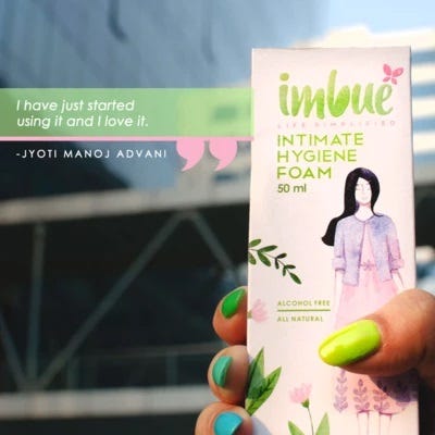 Imbue Natural Intimate Hygiene Wash Experience — Jyoti Manoj Advani ...