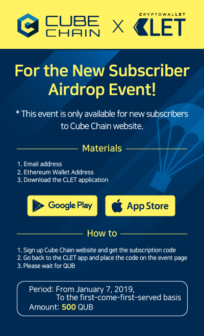 Cube Chain X CLET AIRDROP. Hello, Newcomers! | by Cubechain | Medium