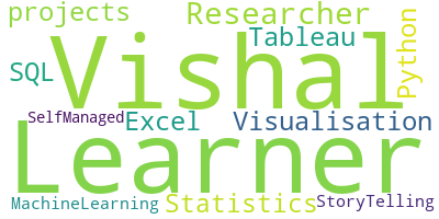Creating Word cloud in Python. I was willing to change my LinkedIn ...