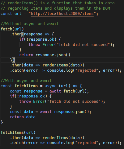 JavaScript “async” and “await”. JavaScript is normally synchronous, in ...