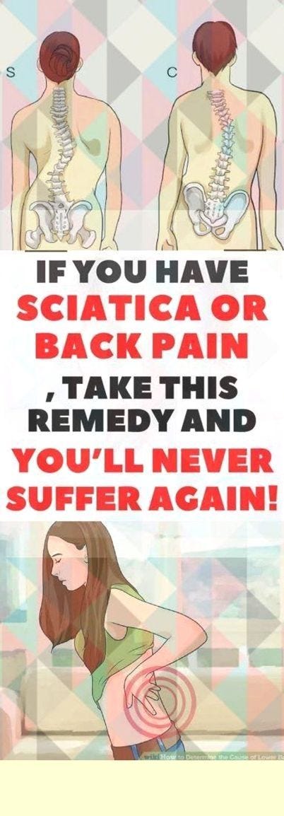 If You Have Sciatica or Back Pain, Take This Remedy and You’ll Never ...
