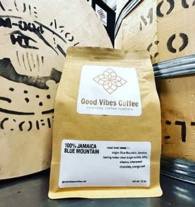 100% Jamaica Blue Mountain - Good Vibes Coffee - Medium