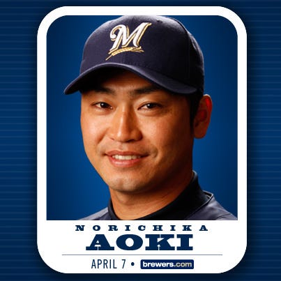Sunday, April 7: Norichika Aoki Bobblehead Day, presented by Robert ...
