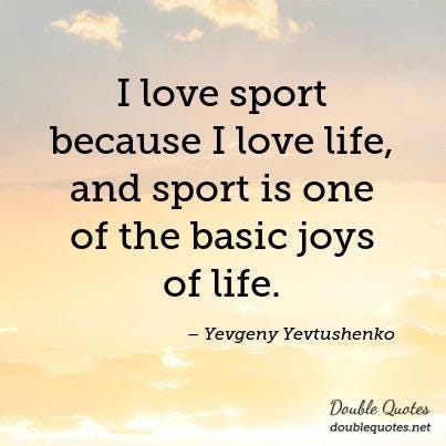 Sports is life. Sports is an important part of our… | by Olga | Medium