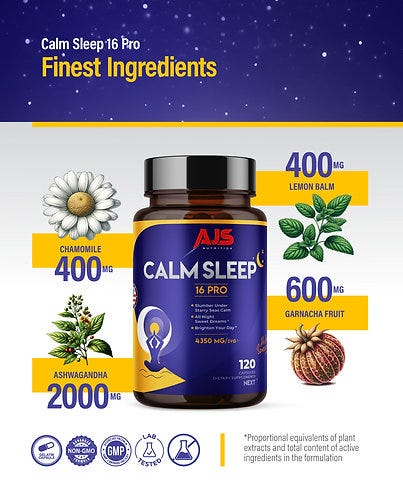 AJS Deep Sleep Clam Pro 120 Caps: Enhance Your Sleep Quality Naturally ...