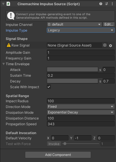 Making Camera Shake Using Impulse Listener Extensions By Justin Collins Medium