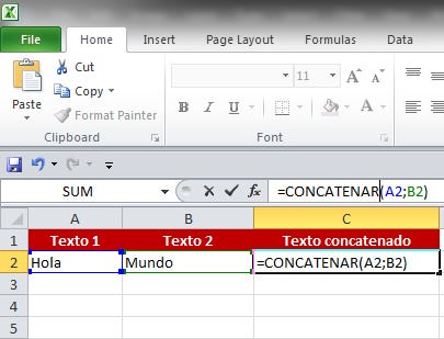 Funcion CONCATENAR en Excel. Imprescindible para unir textos de… | by ...