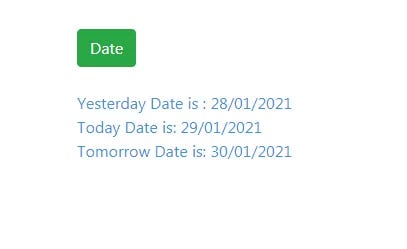 How To Get Yesterday Today And Tomorrow Date Using Javascript In PHP | by Hdtank | Medium