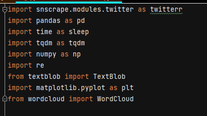 Twitter Sentiment Analysis using python module snscrape | by Zainulabideen | Medium