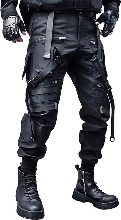 MOKEWEN Men’s Multi Jogger Sport Tech Pants cyberpunk fashion ...