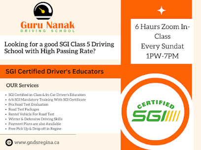 Guru Nanak Driving School — 6&6 SGI Training in Regina and Moose Jaw ...