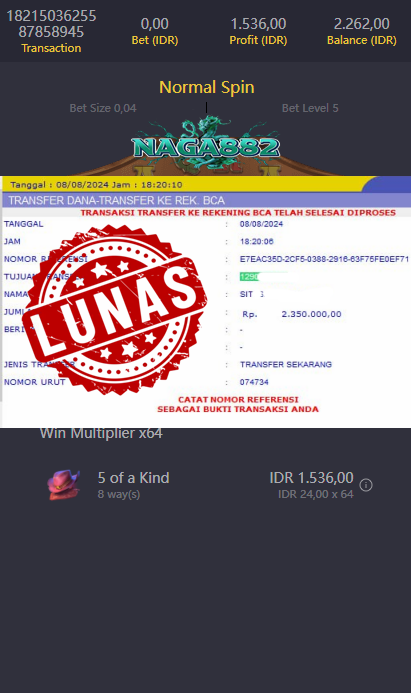 NAGA882 MASI BERANI MEMBERIKAN KEMANGAN KEPADA SETIAP NEW MEMBER NYA YANG BERMAIN NAGA882 ...