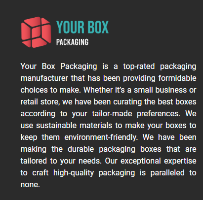 Your Box Packaging Is A Top-Notch Packaging Company In The USA - Waqar ...