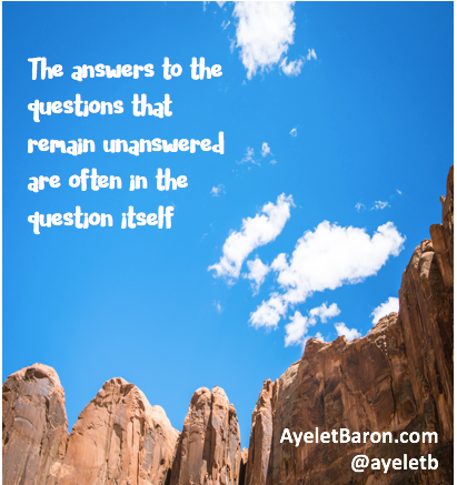 What is the question, really?. What is the question? | by Ayelet Baron ...