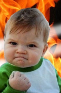 Angry Baby Fist Meme