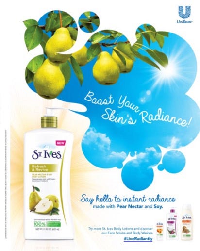 St. Ives Body Lotions. This is an ad for body lotion. The… | by Ebru ...
