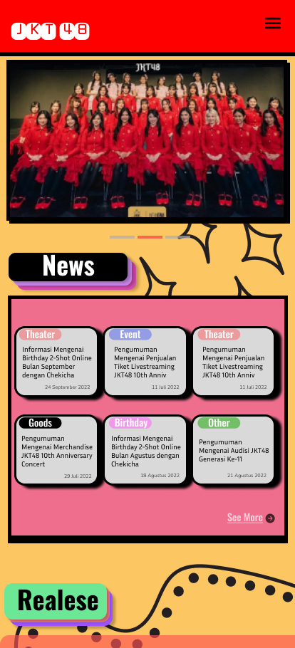 PORTFOLIO JKT48 Website This is my personal project about re-design ...
