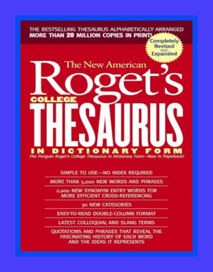 (Philip D. Morehead) New American Roget’s College Thesaurus in ...