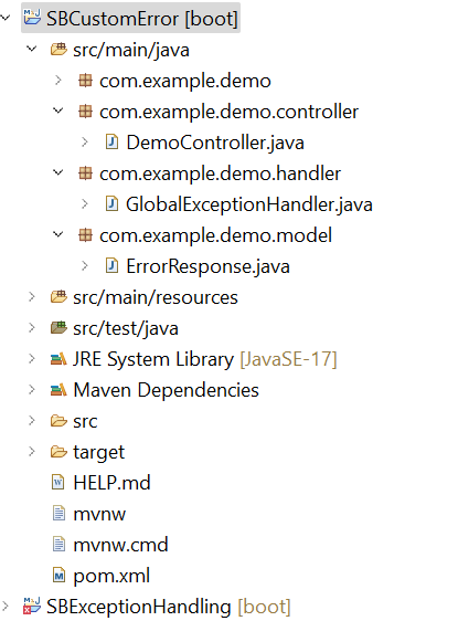 Spring boot example with a custom JSON response for errors instead of ...