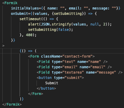 Formik Forms in React (part 1). Creating forms is now officially… | by John Souza | Medium