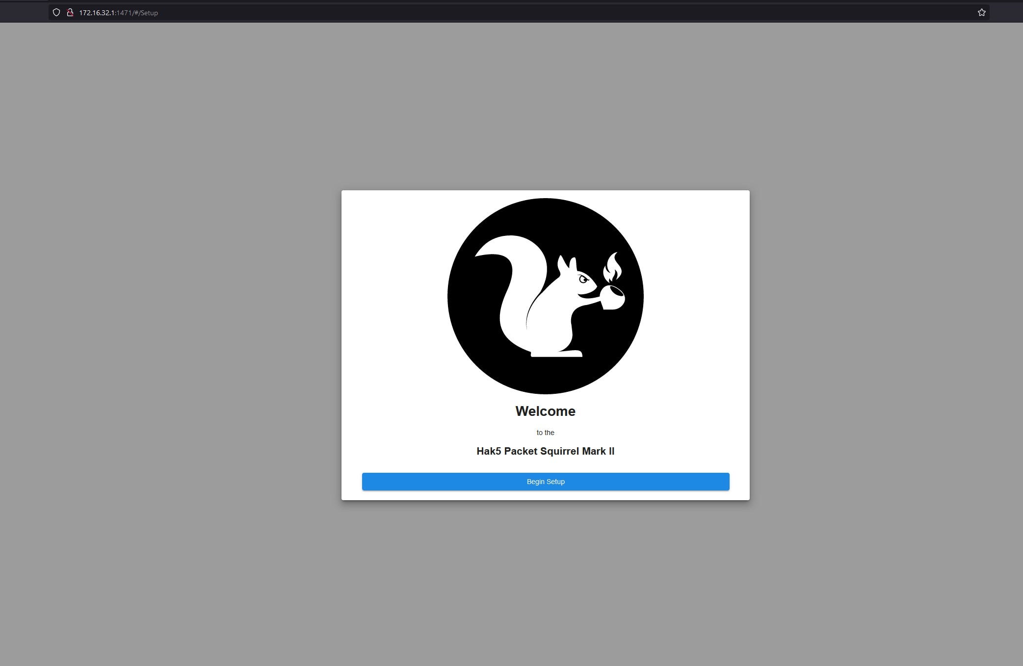Squirrel Setup