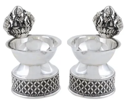 Buy Silver Puja samagri set at Krishna House of Silver - Krishna Pearls ...