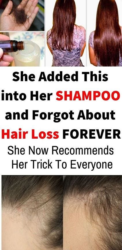 She Added This into Her SHAMPOO and Forgot About Hair Loss FOREVER! She ...