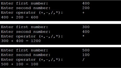 Develop a calculator which is able to handle two numbers — Attabad ...