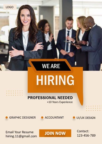 Inspiring Hiring Poster Ideas. In competitive job market, attracting ...