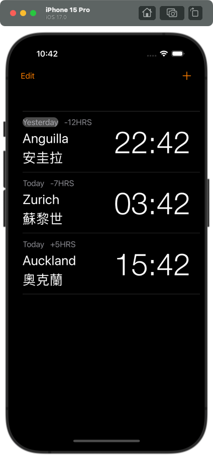 #60 iOS Clock 習作-模仿製作 iOS 內建的 Clock App-1-世界時鐘 | by Jason Hung | 彼得潘的 ...