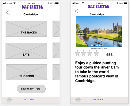 My First UX Project. Day Tripper Travel App | by Brad McInnes | Medium