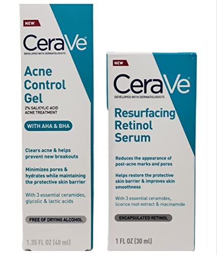 CeraVe Acne Treatment Bundle — Contains CeraVe Resurfacing Retinol ...
