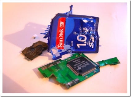 What does the inside of a Sandisk SD card look like? | by Chris ...