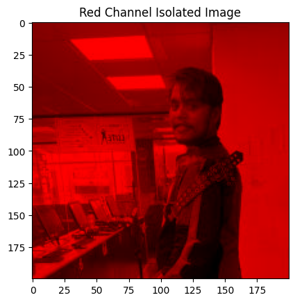 Unmasking the Red: Isolating Color Channels with OpenCV | by Bhuvan ...